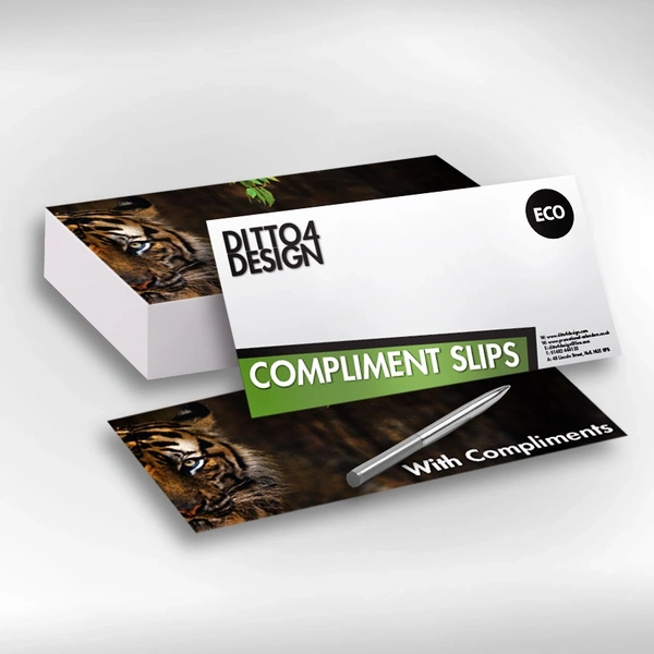Compliment Slips | Ditto 4 Design